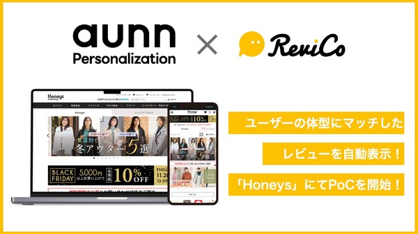 ReviCoとメイキップ、レビューのパーソナライズ機能で提携 ハニーズECで実証実験 | Commerce Innovation / コマースの未来を考えるメディア